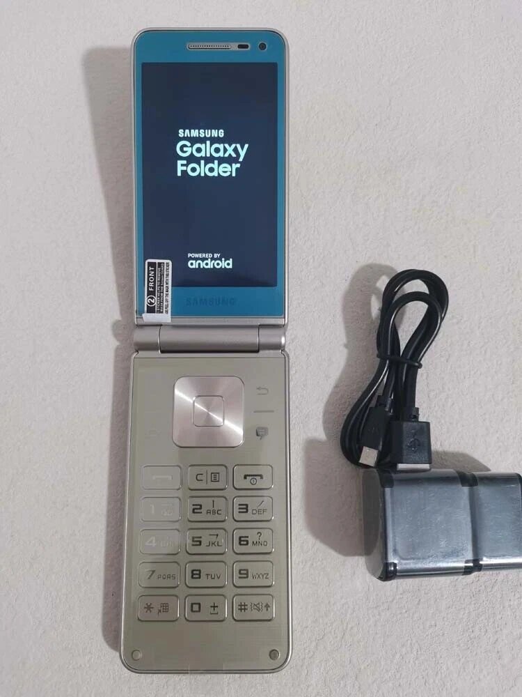 Смартфон Samsung Galaxy Folder G1600, две SIM-карты, 16 ГБ, раскладной сенсорный экран, Android 6.0