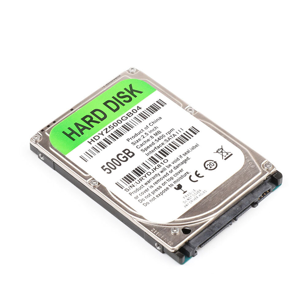 Жесткий диск механический 2.5 дюйма интерфейс SATA III для ноутбука HDD 500GB кэш 8MB скорость вращения 5400rpm