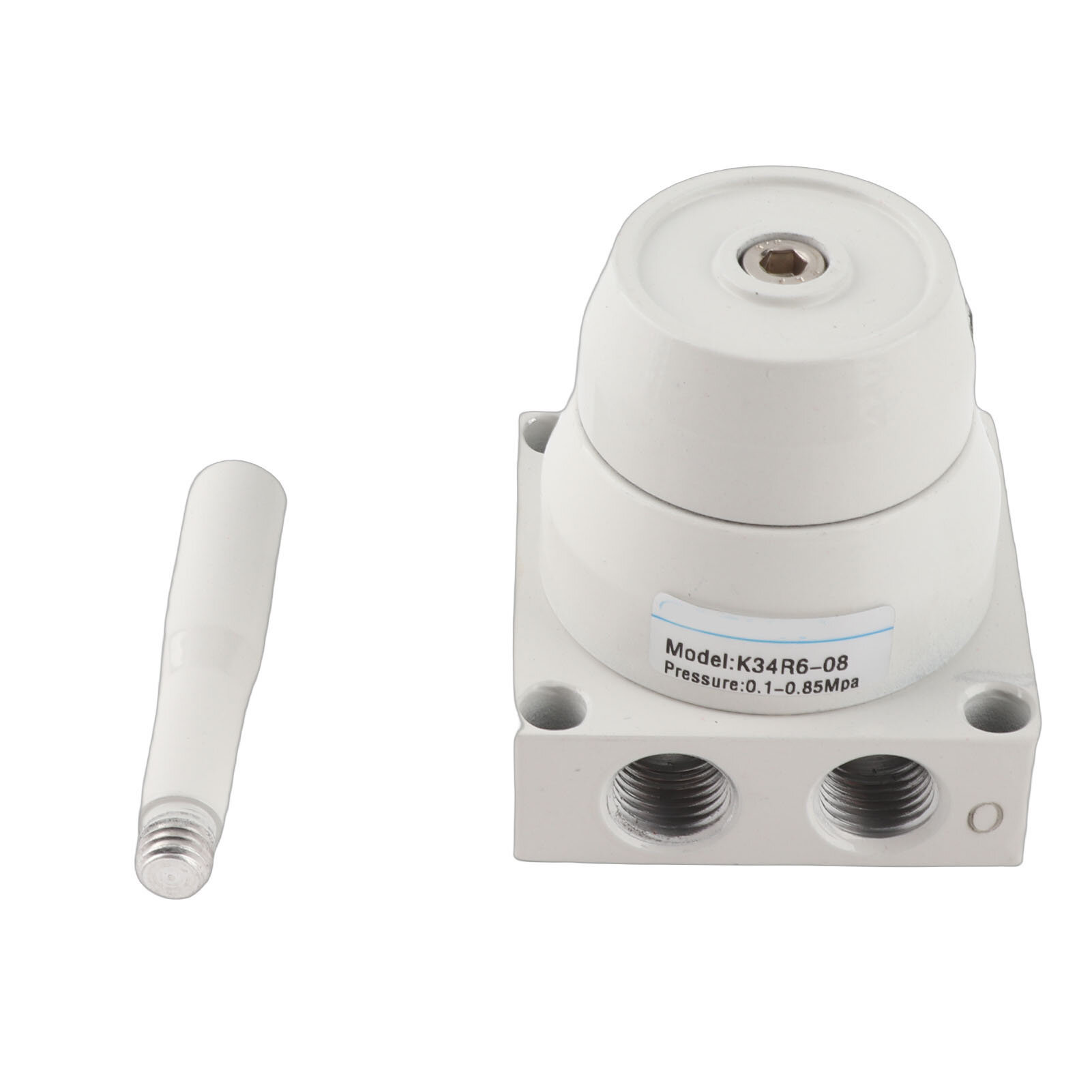 Пневматический ручной клапан из алюминиевого сплава с резьбой G1/4", 3 положениями, 4 ходами.