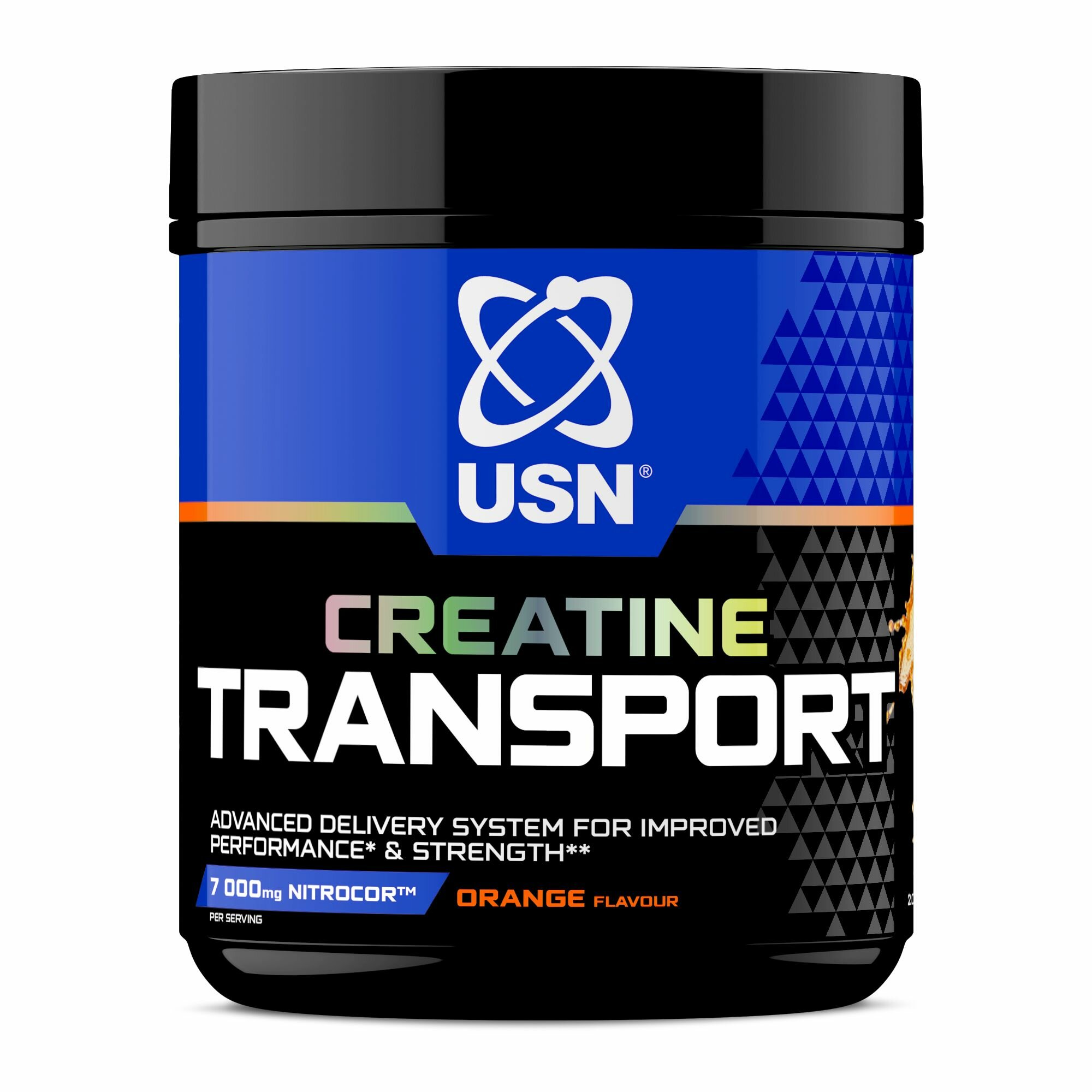 USN creatine transport 650g, креатин с транспортной системой (апельсин)