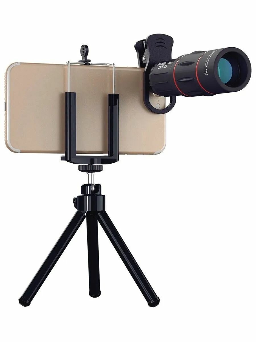 Объектив для камеры телефона Apexel 18X Telephoto Lens With Tripod (T18XZJ)