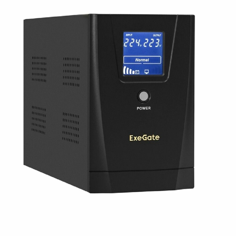 EXEGATE ИБП EX292633RUS ИБП SpecialPro Smart LLB - 2200. LCD. AVR.1SH.2C13. RJ. USB <2200VA 1300W, LCD, AVR,1 Schuko+2 C13, RJ45 11, USB, металлический корпус, Black>