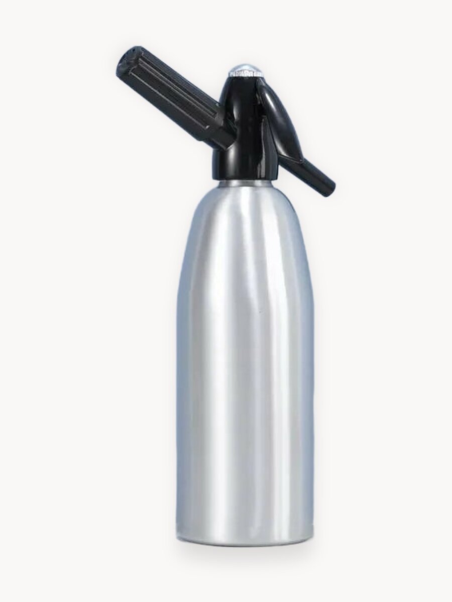 Сифон/Сифон для газирования воды и напитков, 1 л, серебристый