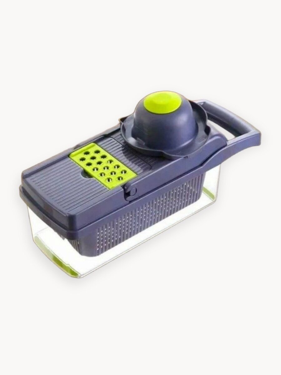 Овощерезка Veggie Slicer 14 в 1 с контейнером — многофункциональный слайсер измельчитель