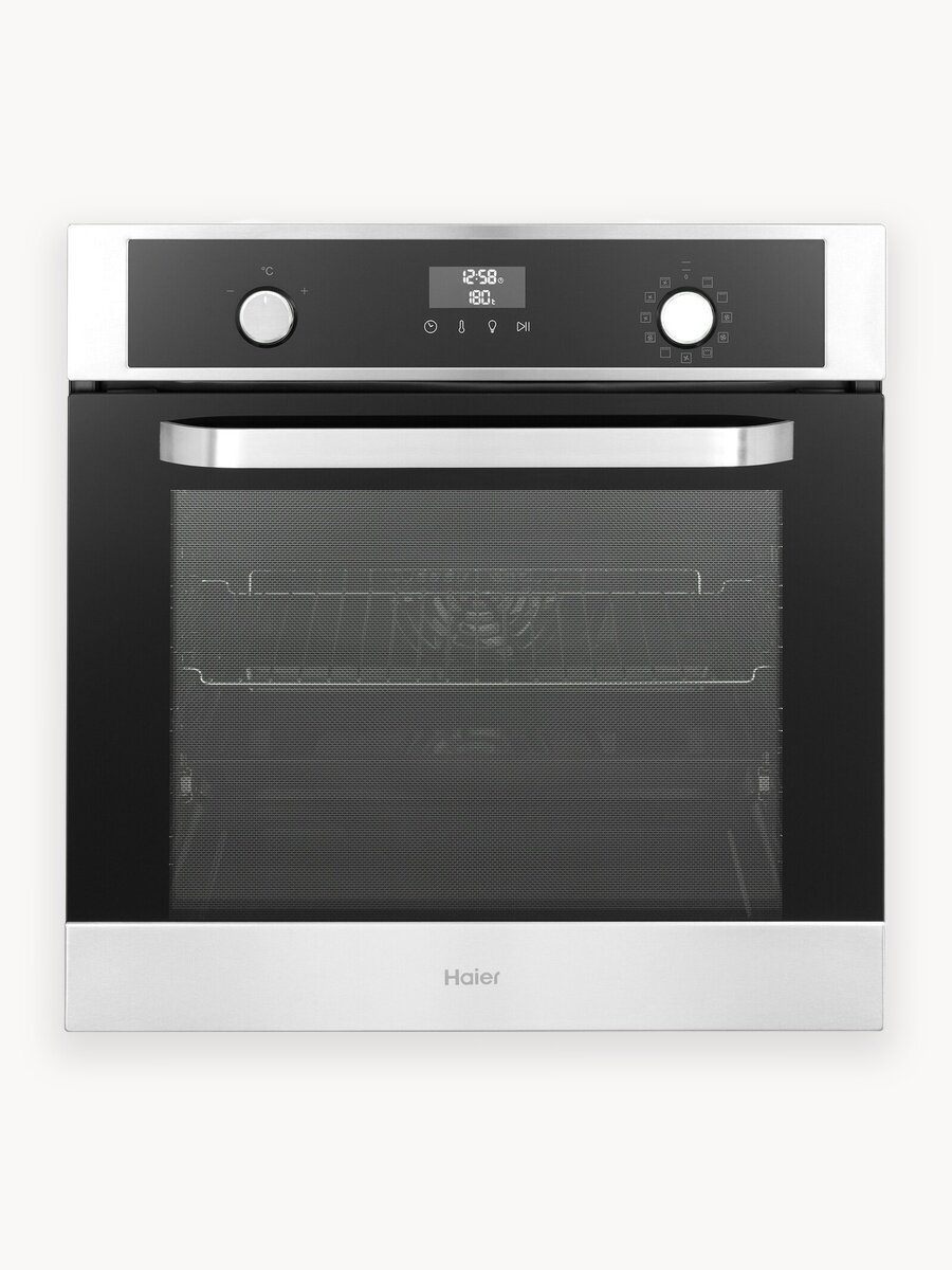 Электрический духовой шкаф Haier HOX-P11HSX, нержавеющая сталь, 76 л, 11 режимов