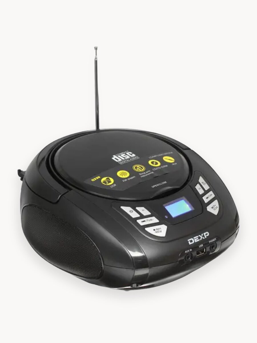 Магнитола проигрывателем СD/USB/MP3 + цифровой приемник Q330