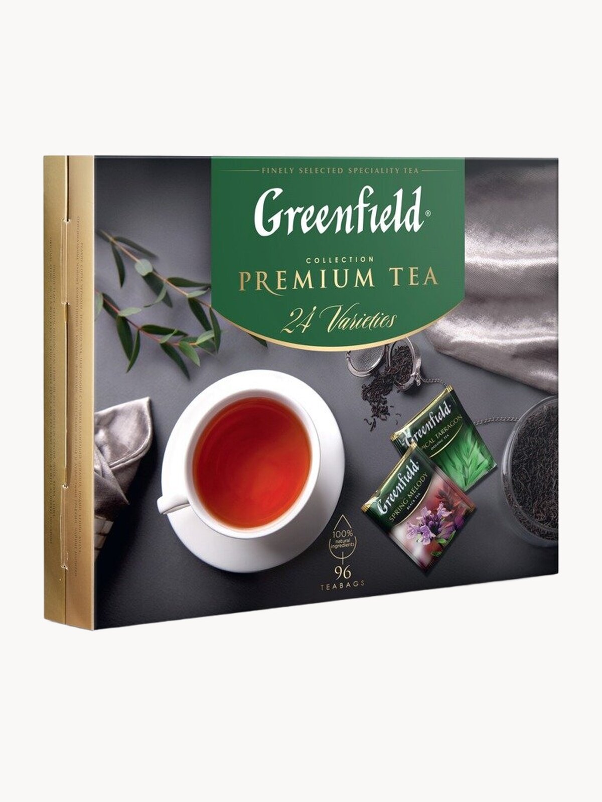 Набор чая из 24 видов в пакетиках Greenfield Premium Tea Collecton, 96 пак/уп (Гринфилд)