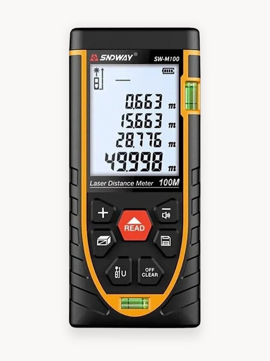 Лазерная рулетка SNDWAY SW-M100 100 м на батарейках