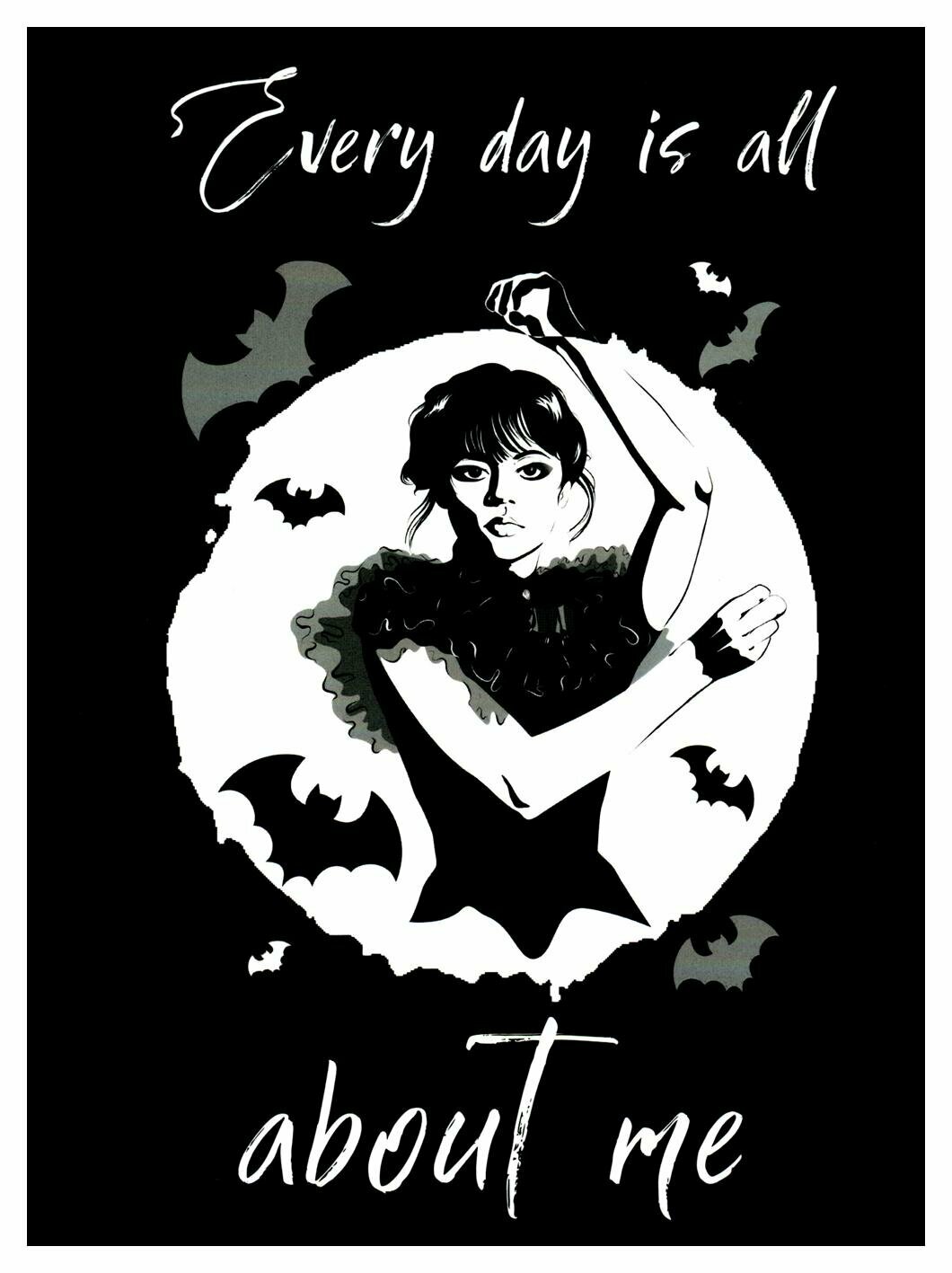 Уэнсдей: Every day is all about me. Уэнсдей. Блокнот в точку