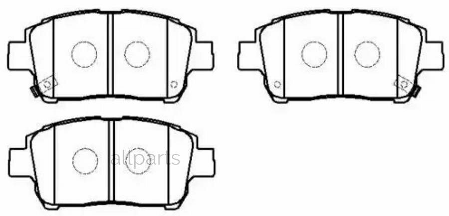 HSB HP5019 Колодки тормозные дисковые передн TOYOTA: CELICA 99-02, PIRIUS 00-09, YARIS 99-05, ECHO 01-05 \ SCION: XA 04-06, XB04-06