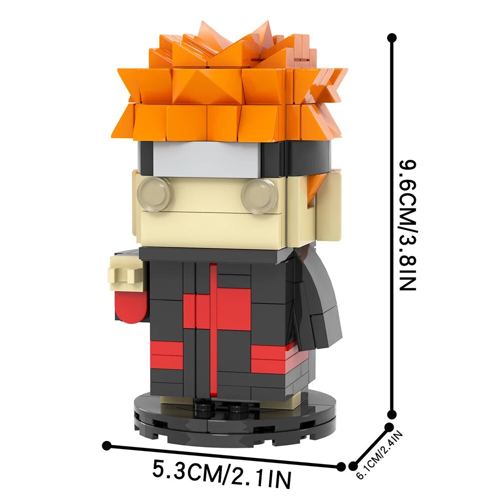 MOOXI набор кирпичей аниме Оранжевый, 208Pcs