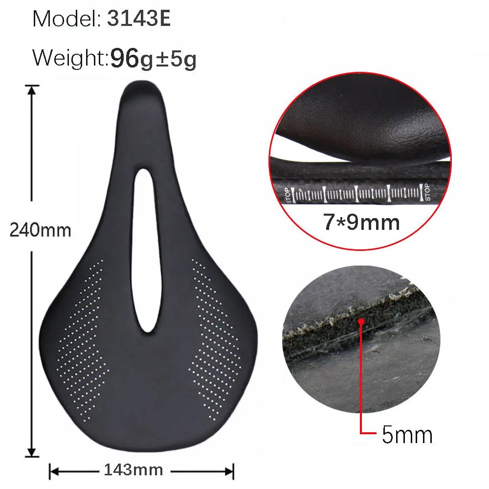 Седло велосипедное ELITA ONE 3143E 240x143mm