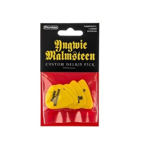 Набор медиаторов 6шт. Dunlop YJMP03YL Malmsteen Custom Delrin 6Pack