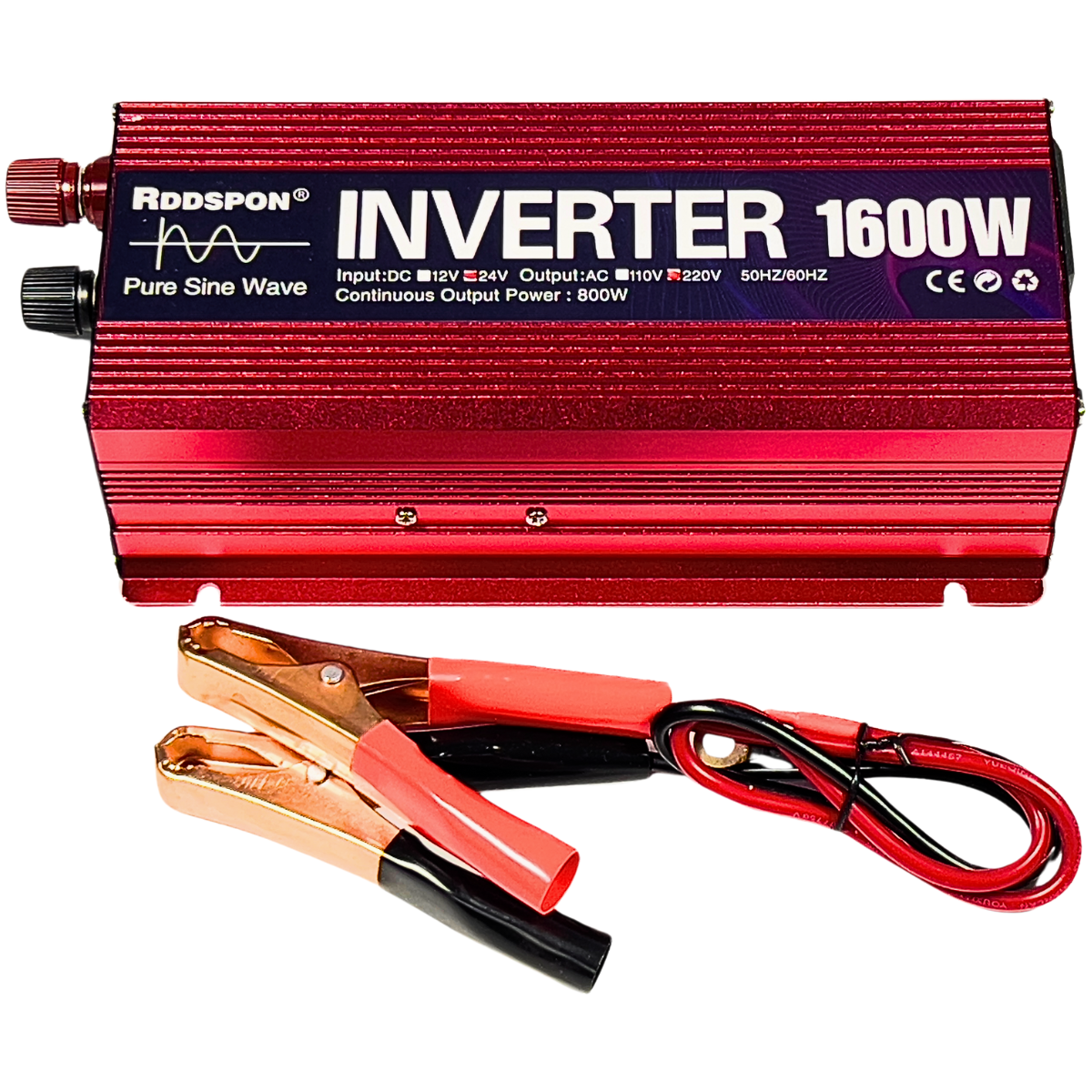 Автомобильный инвертор 1600 Вт, 24 В, 220 В, 50–60 Гц