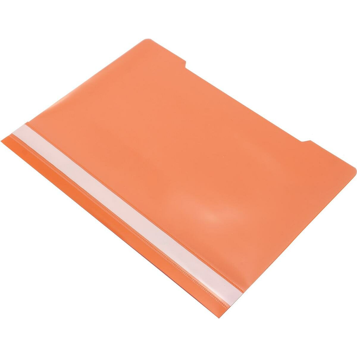 Бюрократ <816302-PS20or> Папка-скоросшиватель, A4, прозрачный верхний лист, оранжевый (цена за 1шт, в уп. 20шт)