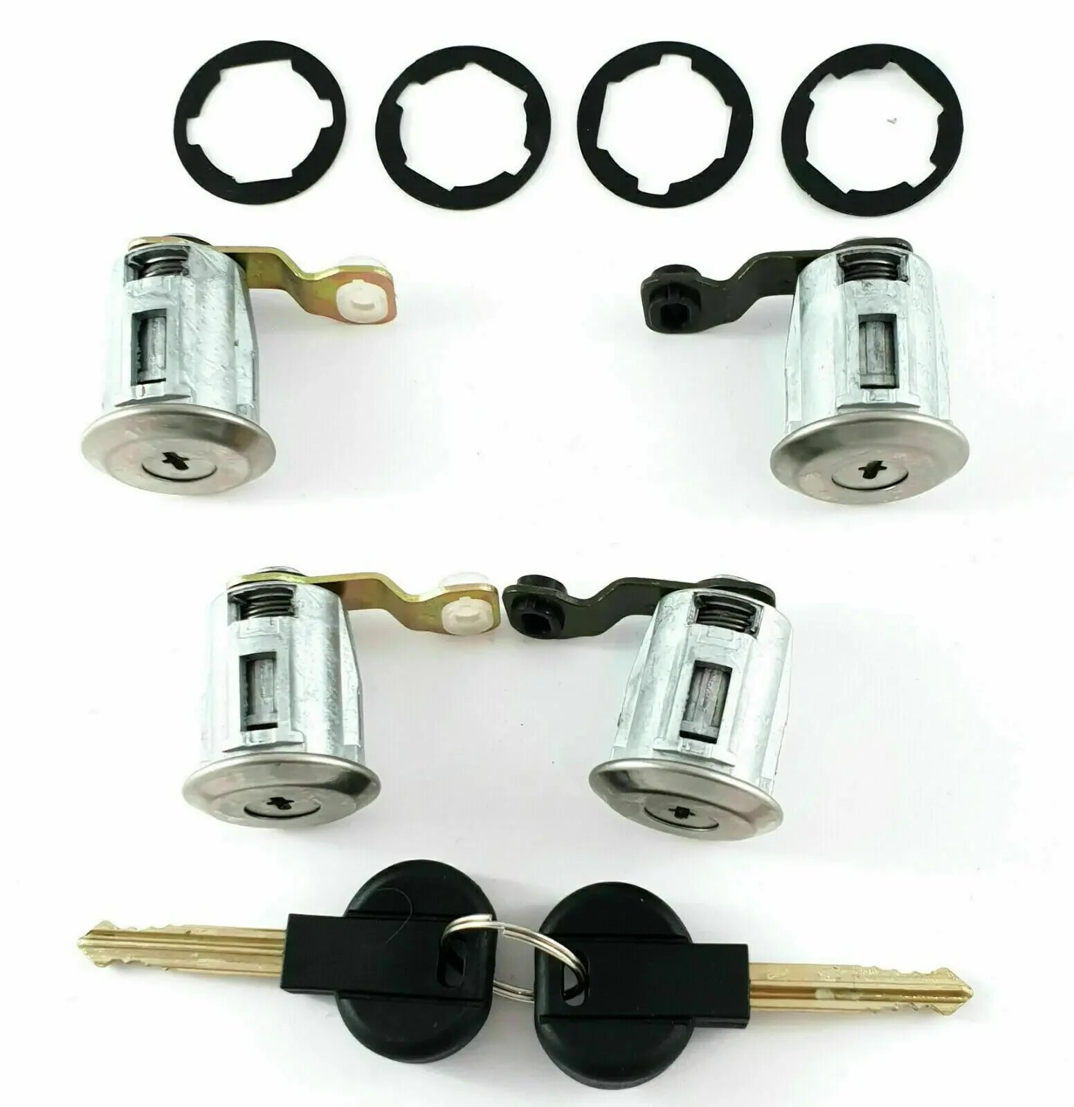 Набор цилиндров для барреля дверного замка, два ключа для Peugeot, для Citroen Partner Berlingo Xsara Picasso 2001 2002 2003 2004 2005 06 2007 4pcs