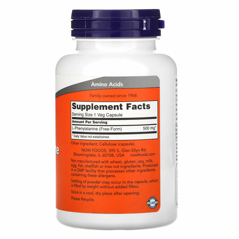 Now L-Phenylalanine 500mg (120caps)