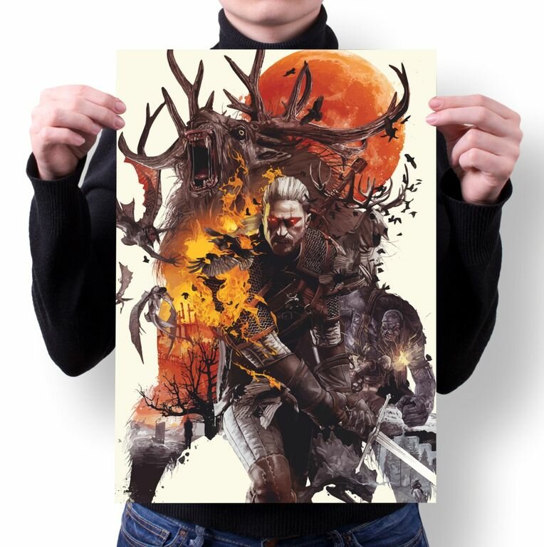 Плакат Witcher, Ведьмак №11, А3