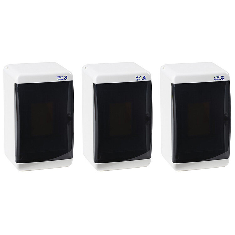 Коробка под автомат КЭАЗ OptiBox ЩРН IP41 93х96х140 мм 4 модуля белая (3 шт.)