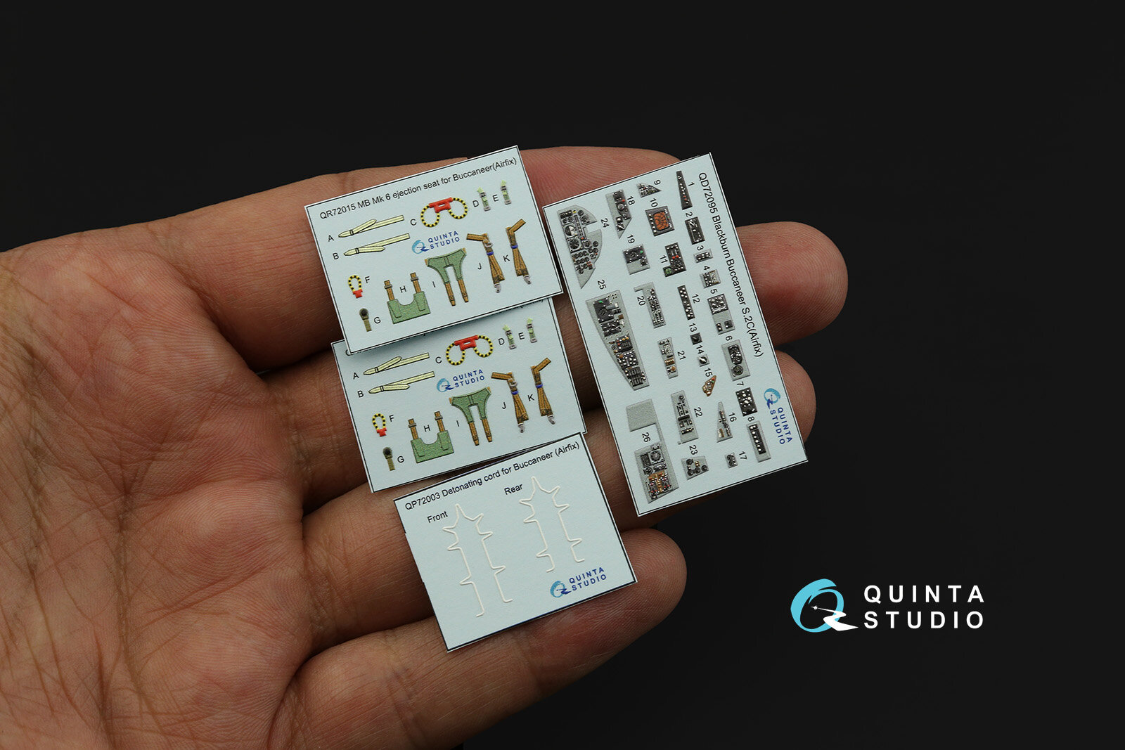 QD72095 3D Декаль интерьера кабины Blackburn Buccanneer S.2C (Airfix)