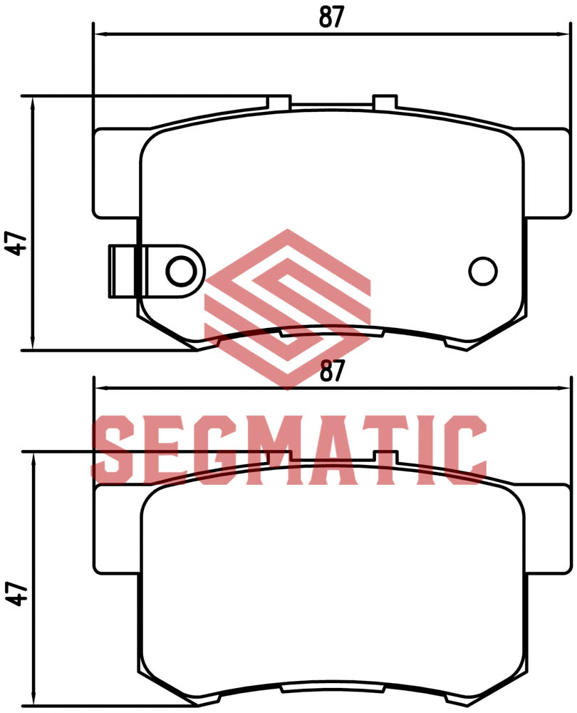 SEGMATIC SGBP2621 колодка торм диск зад Honda (Хонда) cr-v 2.0 2001-2006, Honda (Хонда) Accord (Аккорд)