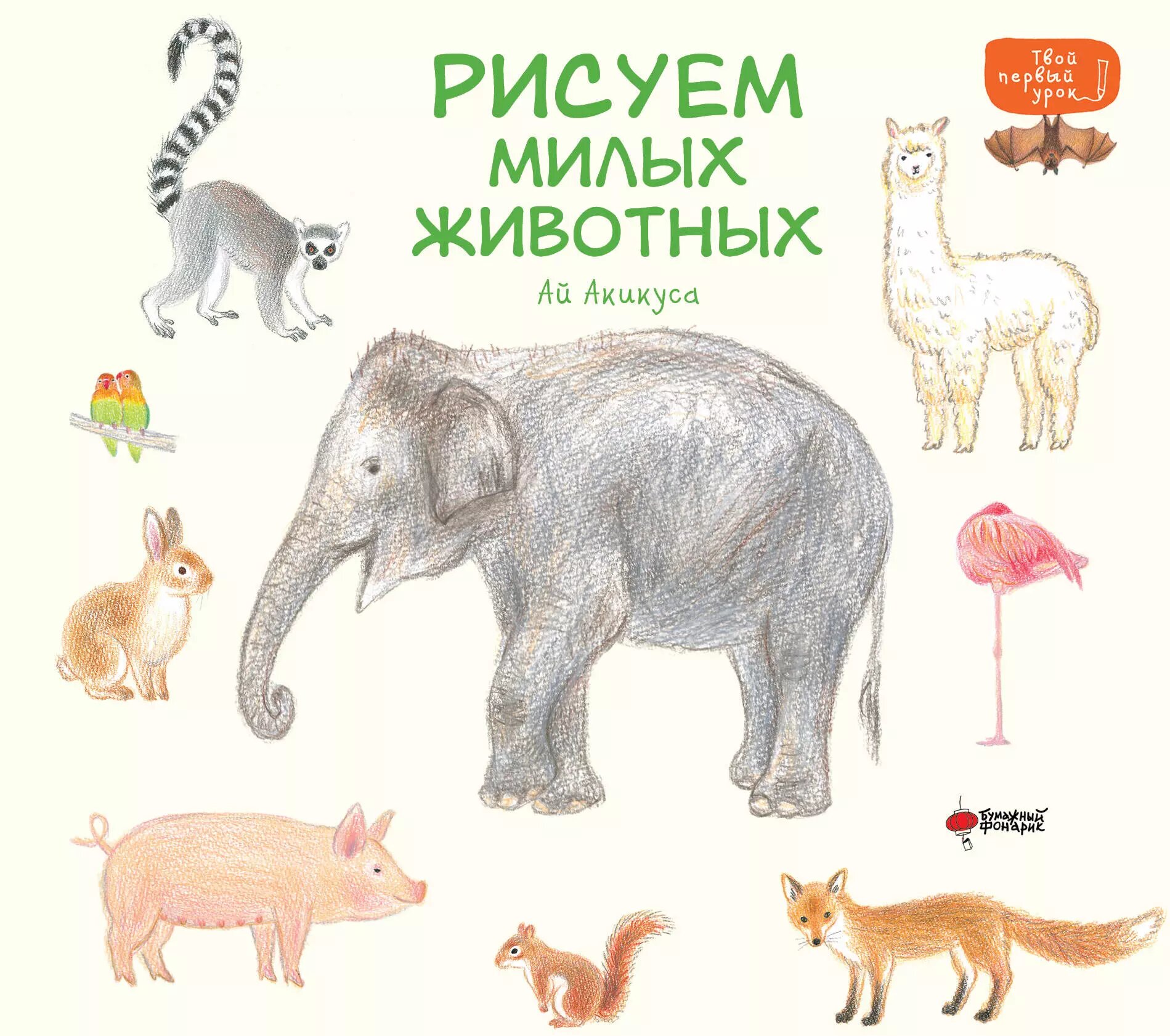 Рисуем милых животных(Ай Акикуса)