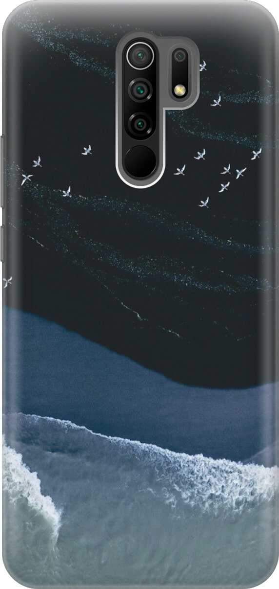 Силиконовый чехол Перелетные птицы на Xiaomi Redmi 9 / Сяоми Редми 9