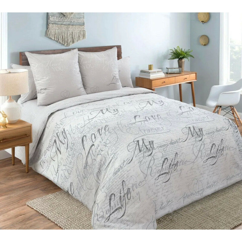 Постельное белье евро перкаль Роман 4250ПН