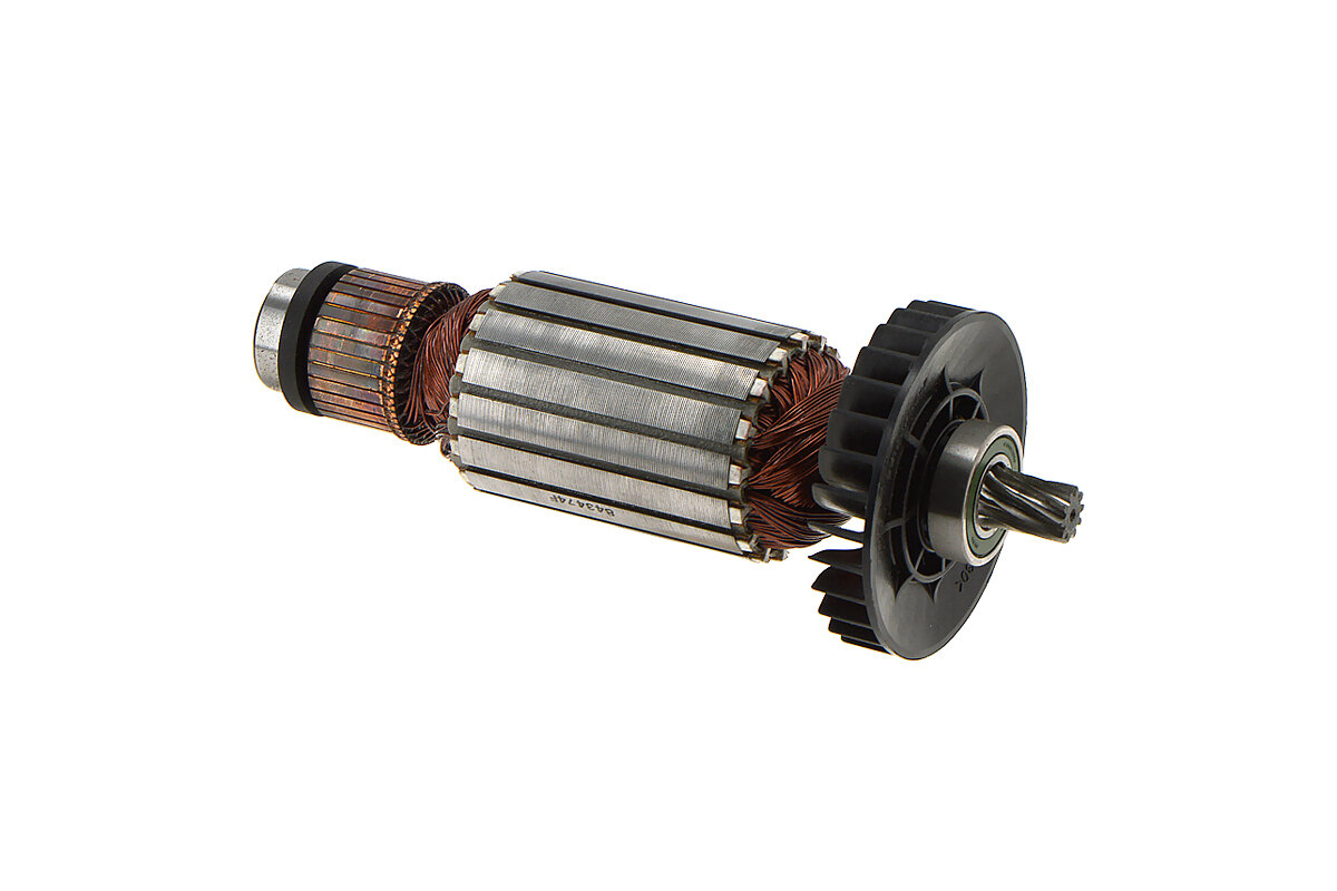 Ротор (Якорь) Makita 513474-1 (L-206 мм, D-54 мм, 10 зубов, наклон вправо) подходит для мойки высокого давления Makita HW1200