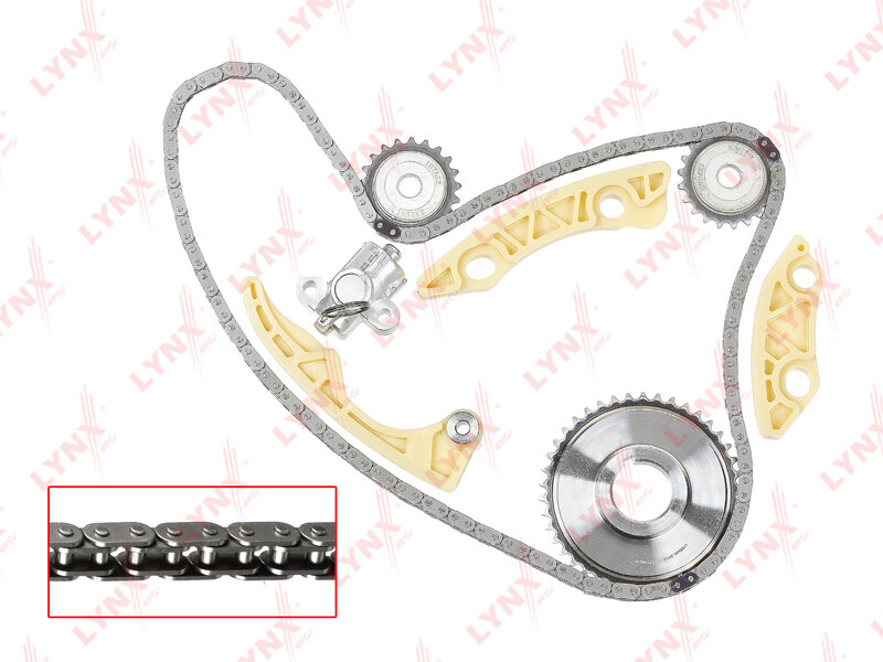 Комплект цепи балансира LYNXauto TK-0184. Для: Opel, Опель, Astra(Астра) G 2.2 00> / Vectra(Вектра) B/C 2.2 00> / Zafira(Зафира) A/B 2.2 00>.