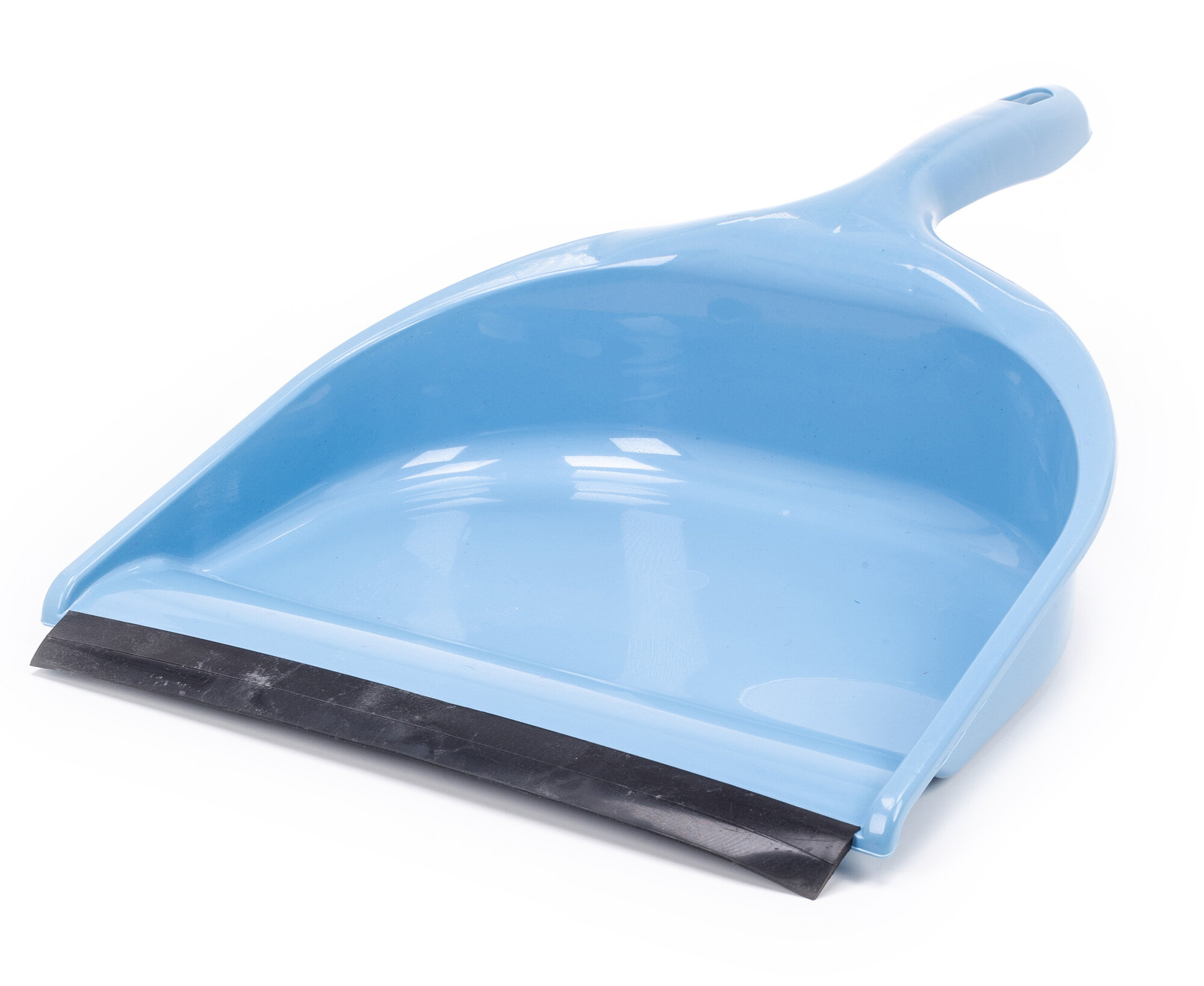 Совок для мусора Полимербыт с резинкой пластик светло-синий 315х230х90мм