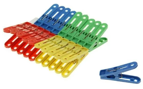 Прищепки для белья МХТ Лапочка пластик в упаковке 20шт.