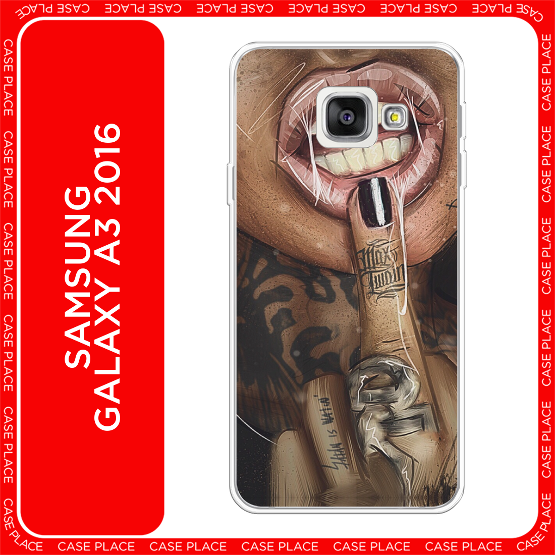 Чехол на Samsung Galaxy A3 2016 / Самсунг Галакси А3 2016 с принтом Девушка с татуировками