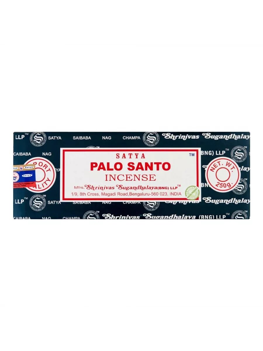 Благовония Satya "Palo Santo", палочки, 250 грамм, аромат пало санто