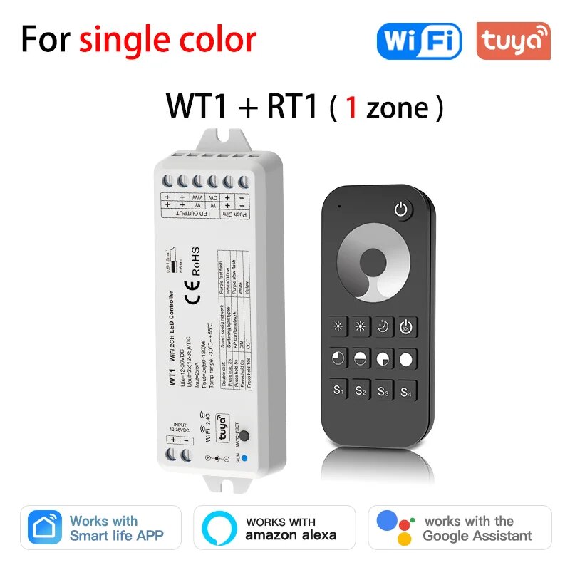 Tuya WiFi RGB контроллер WT1 WT1 and RT1