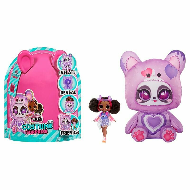 LOL Surprise Tweens Costume Surprise Toy Set / Детский Электронный Интерактивный Набор Милой Модной Куклы С Надувным Костюмом Домашнего Животного И Красивой Модой И Аксессуарами