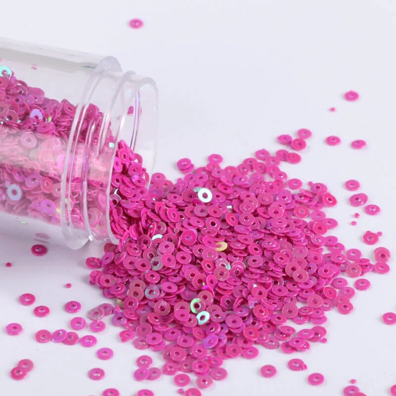 Плоские круглые пайетки isequins 2 мм ПВХ 20 цветов 4000 шт. Розовый, AB Rose