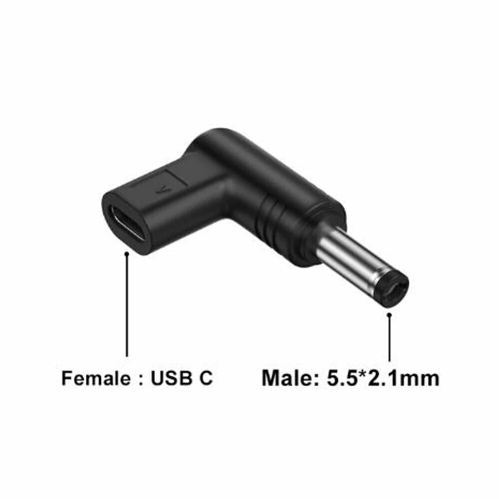 Адаптер USB C на 5.5-2.1mm, 19.5V