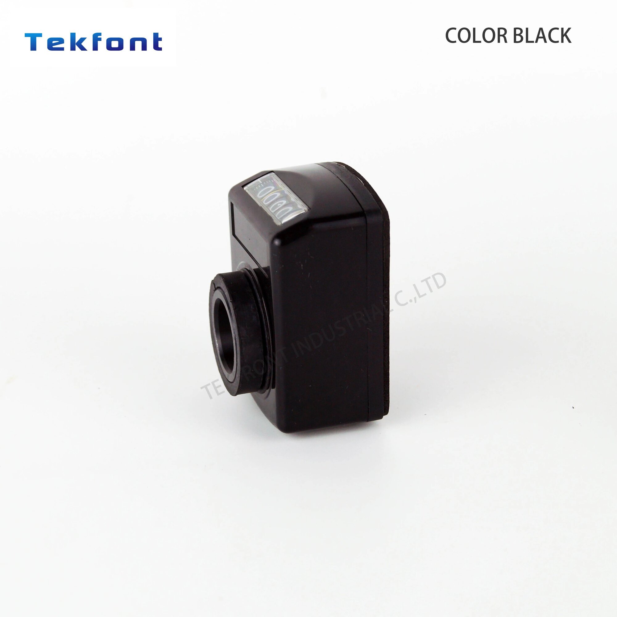 04 модель 0412, пластиковый цифровой индикатор положения, оранжевый, черный, белый, серый, синий цвет 12mm bore, 1.0pitch, E -Anti Clockwise, Black