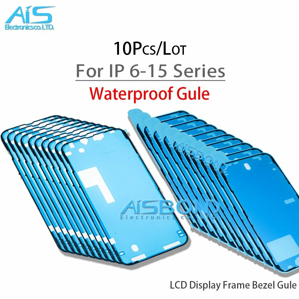 10 шт, рамка для ЖК-дисплея, рамка, водонепроницаемая уплотнительная лента, клейкая наклейка для iPhone 15 14 13 12 11 Pro Max Plus Mini X Xs XR 7 8 For 7G 8G