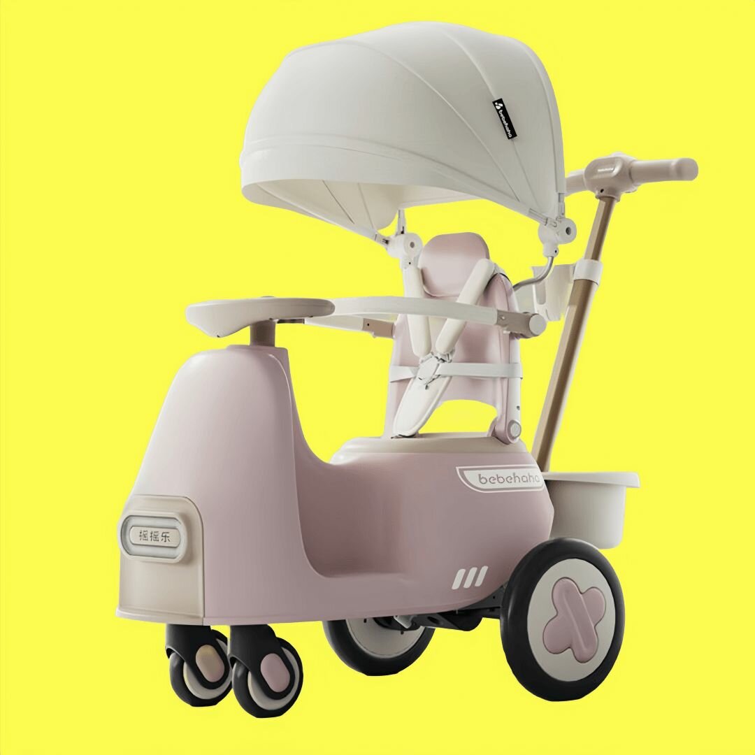 Детская коляска-качалка 2-в-1, детская качалка-баунсер, для прогулок и домашнего использования