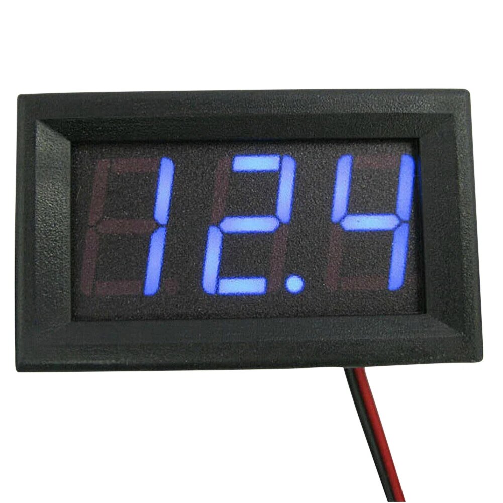 Цифровой вольтметр DC 4.5-30V, синий