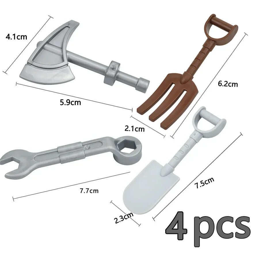 Строительные блоки DUOP Tool-4pcs, 4 шт.