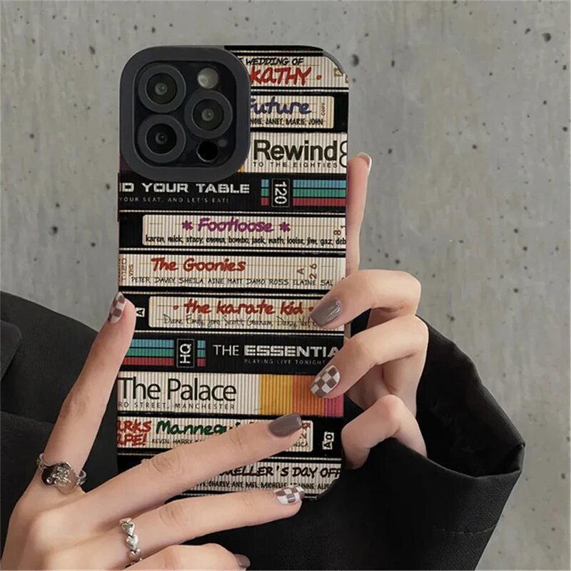 Модный силиконовый кожаный чехол с буквенной этикеткой для iPhone 16, 15 Plus, 11, 14 Pro Max 12, 13, Mini 17, противоударный, полное покрытие