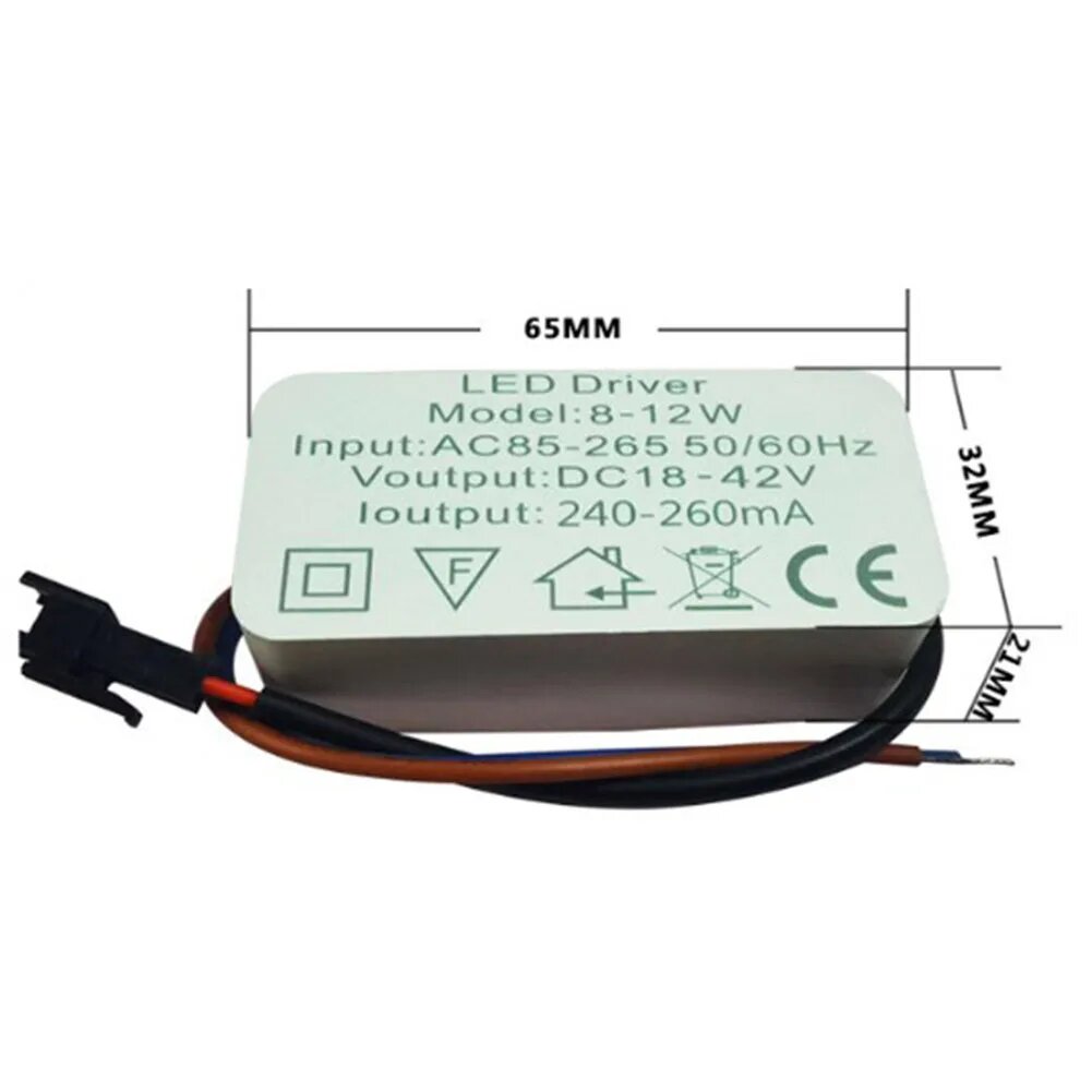 LED Constant Current Driver 1-24Вт 8-12W