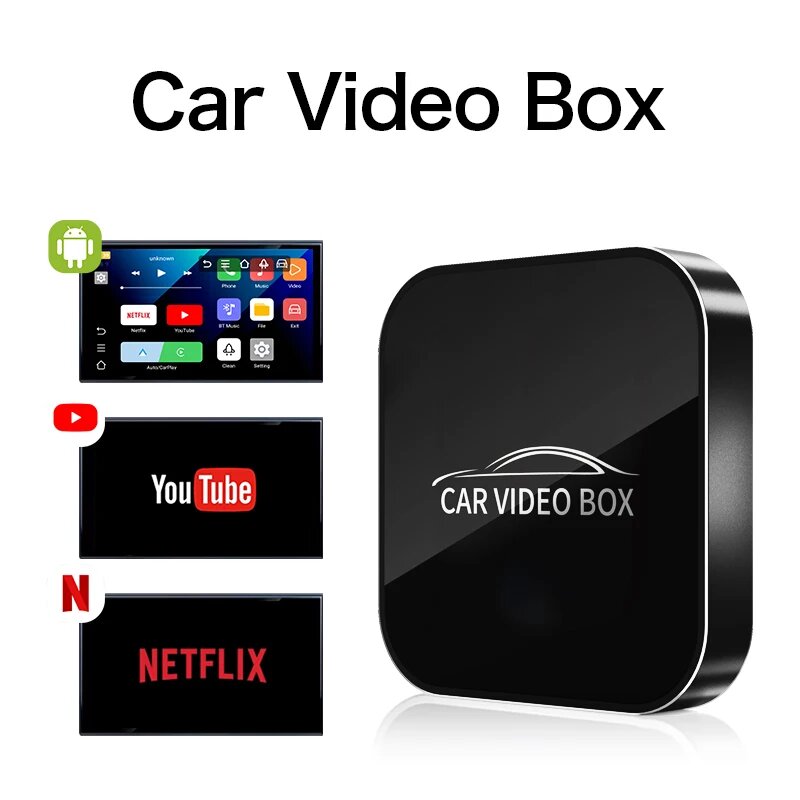 ACODO Новый 3в1 автомобильный видео Smart Box Android 12 беспроводной адаптер Carplay Android Auto для YouTube Netflix функция Wi-Fi
