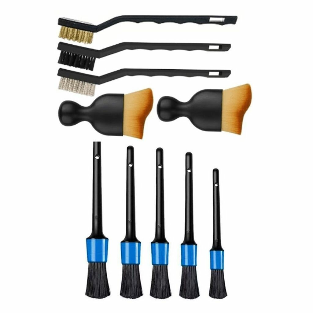 (1 комплект) Щетка для электрической дрели, набор щеток чистки автомобилей -набор из 10 предметов