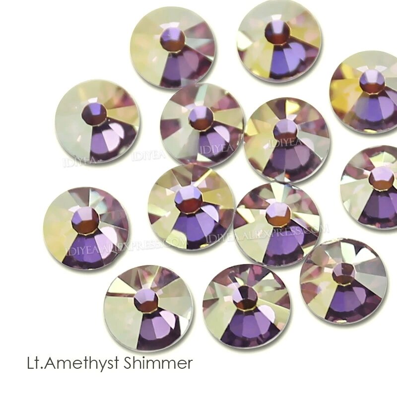 Стразы сиреневые Lt.Amethyst Shimmer SS8, 1440шт
