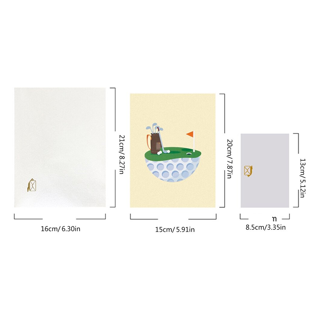 Поп-ап открытка Гольф