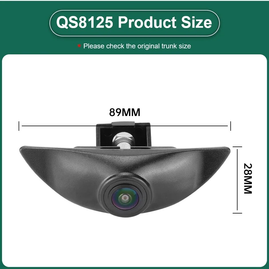 Автомобильная передняя камера с логотипом для Nissan Xtrail T30 QS8125-logo-camera, AHD720P-CVBS720P